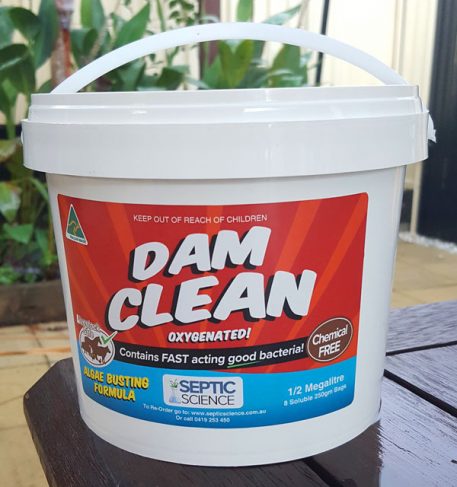 Dam Clean 4 x 250gm bags (Treats 1/4 meg Dam) – Septic Science