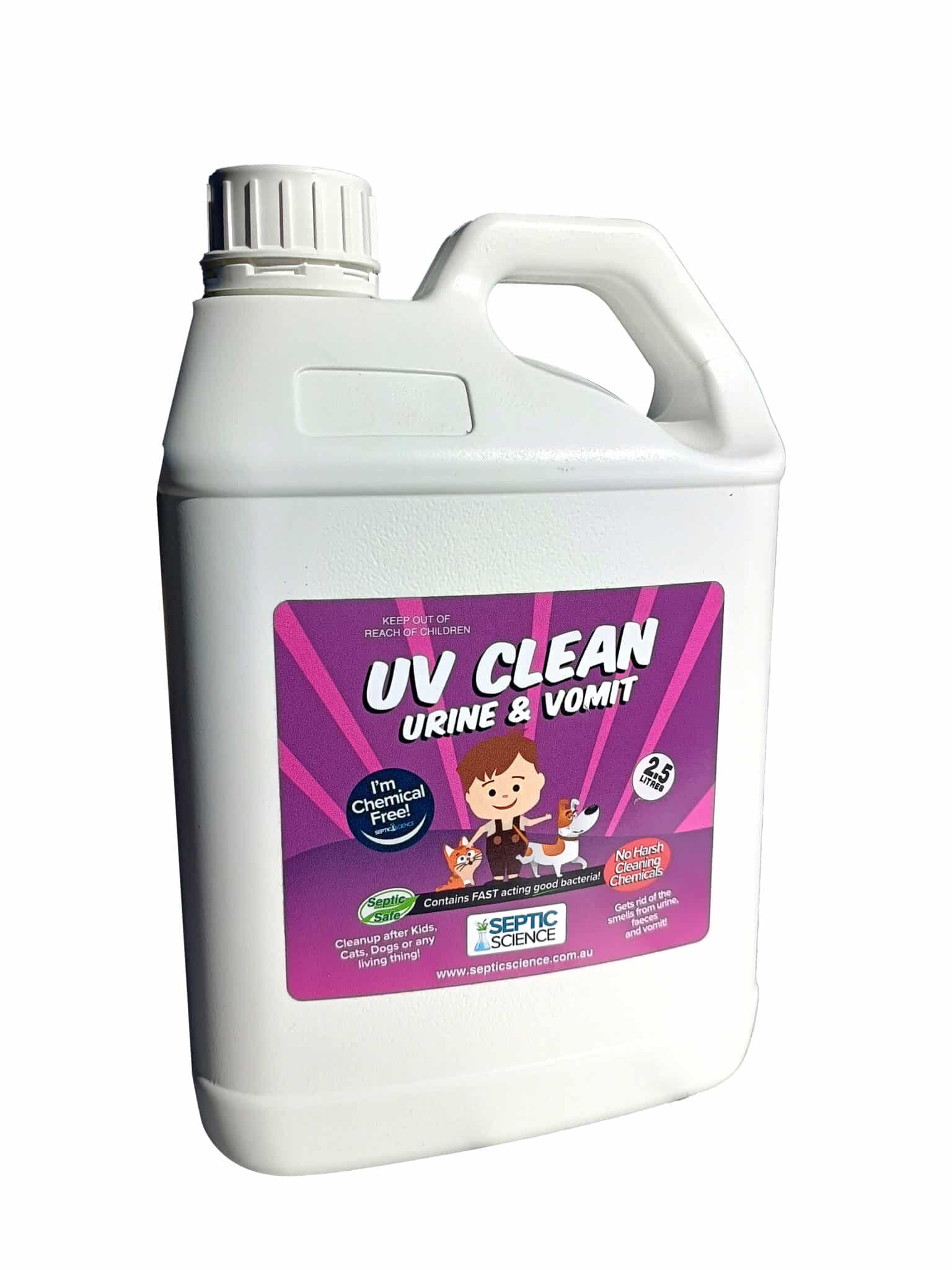 UV Clean – Urine & Vomit – 2.5Lt Refill | Septic Science